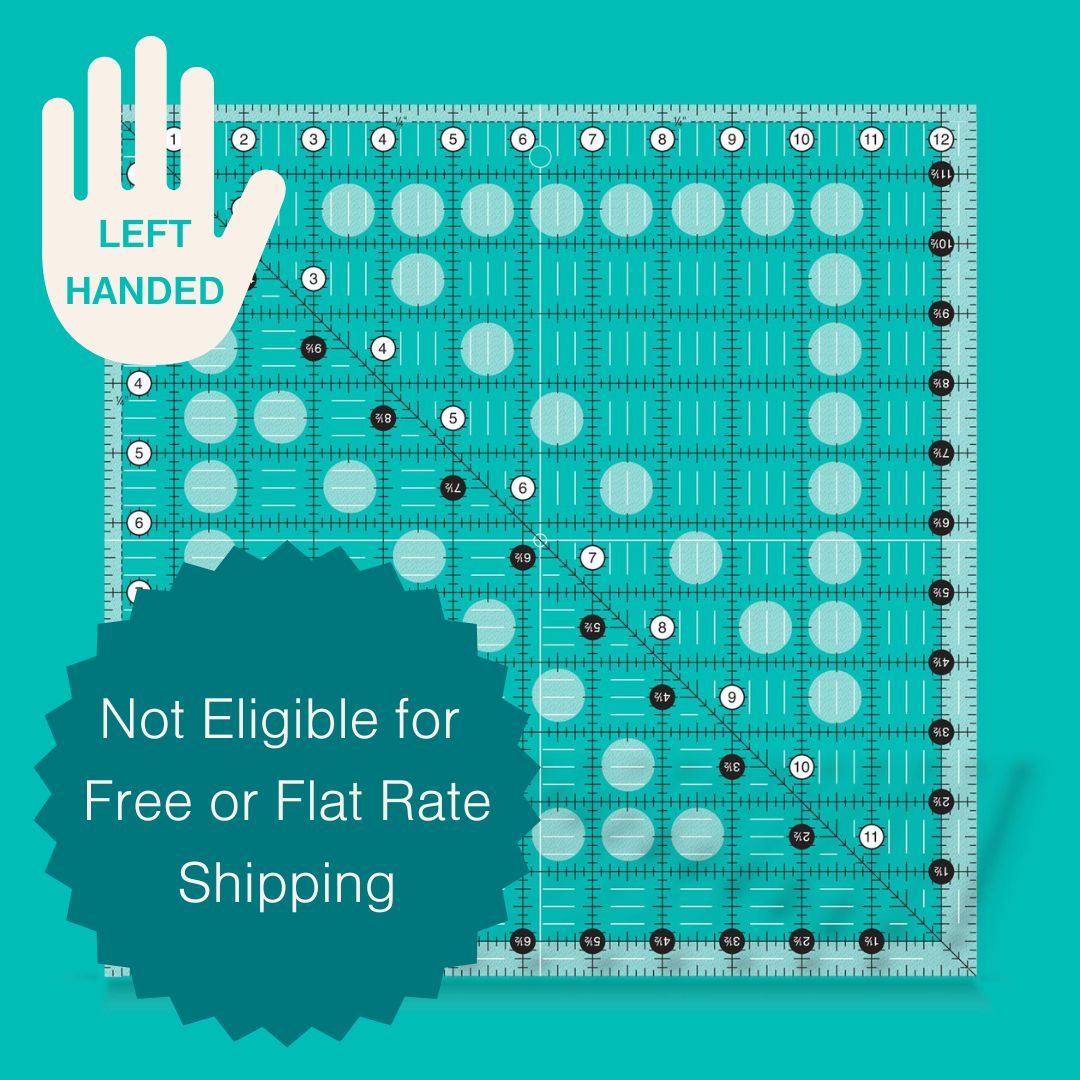Creative Grids Left Handed Square Quilt Ruler 12.5in – Fabrications Ottawa