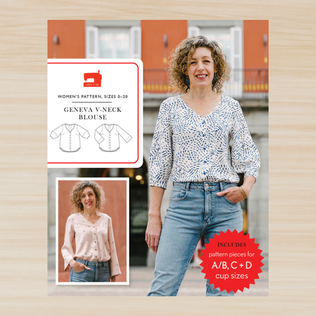 Liesl + Co Geneva V-Neck Blouse 0-20 – Fabrications Ottawa