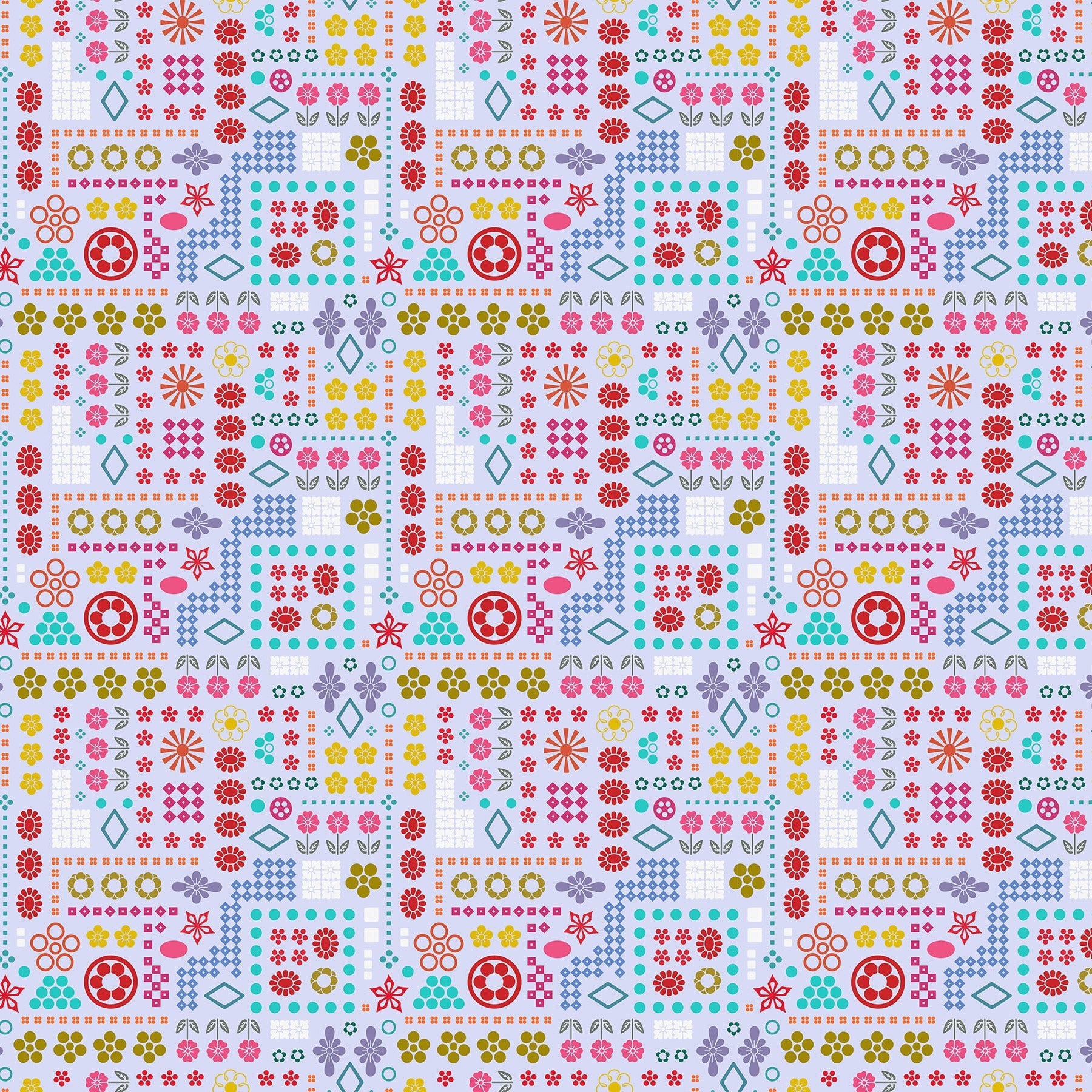Anna Maria Textiles Yesterday High Score in Periwinkle – Fabrications ...