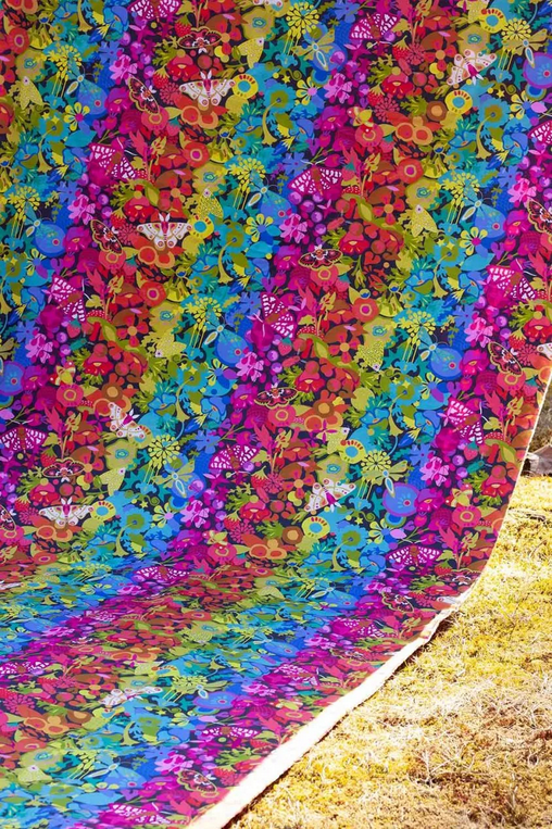 Alison Glass Colour Wheel Art Theory Whole Cloth Wideback in Night ...