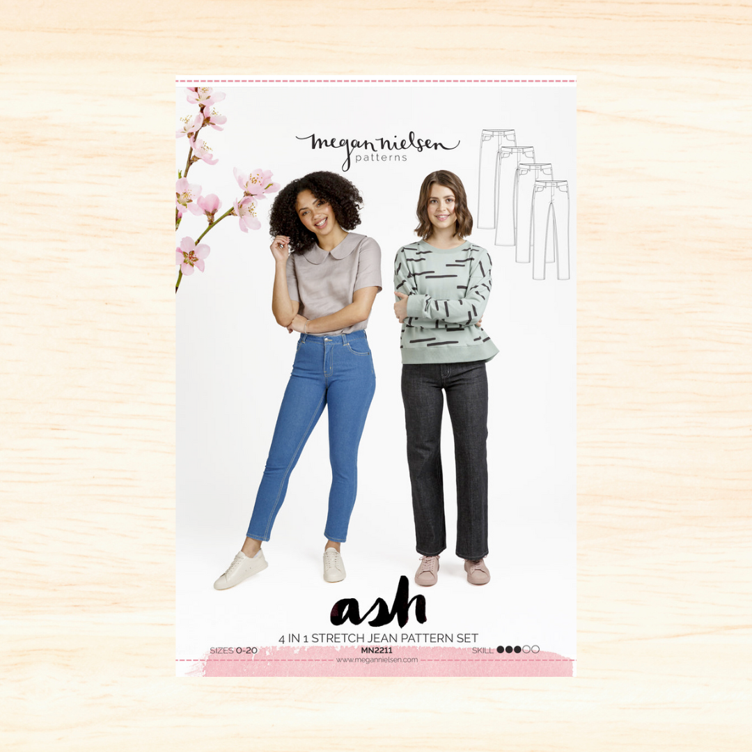 Megan Nielsen Ash Jeans (4 in 1!) Sizes 0-20 – Fabrications Ottawa