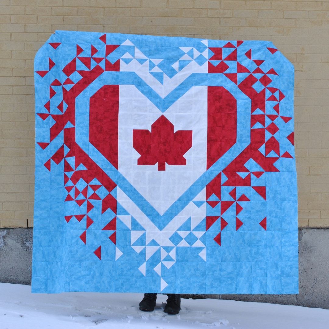 Exploding Heart of Canada Quilt Pattern – Fabrications Ottawa