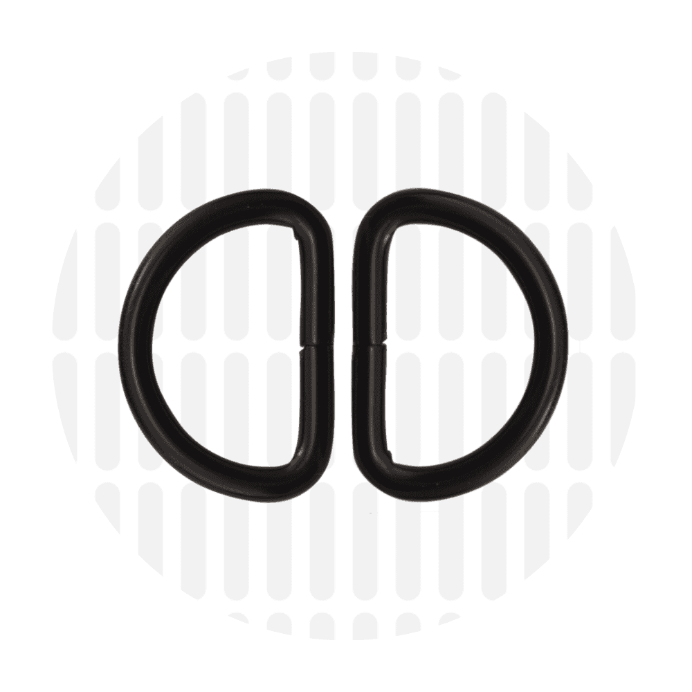 Matte Black D Rings 25mm (1in) - 2 per Pack – Fabrications Ottawa