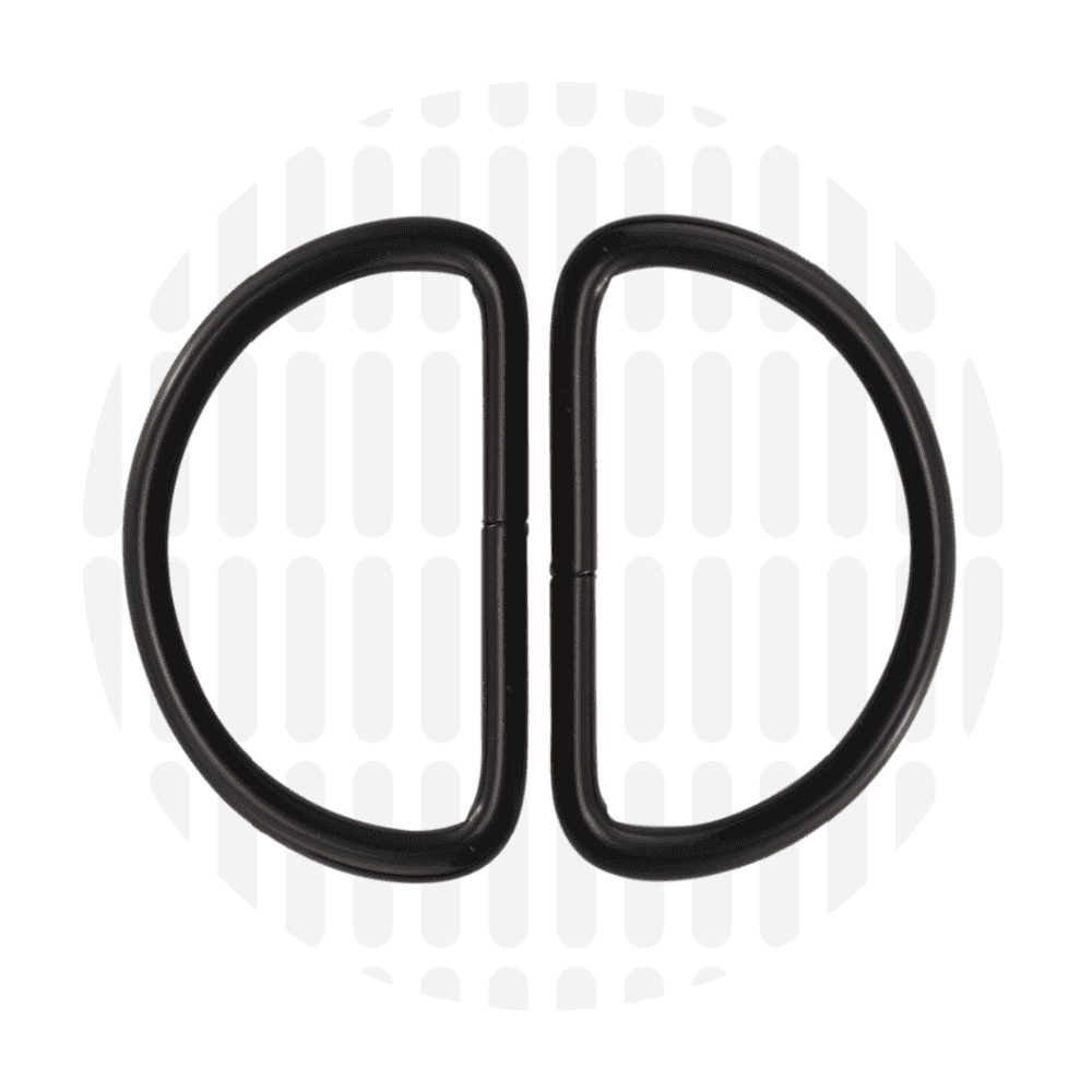 Matte Black D Rings 38mm (1.5in) - 2 per Pack – Fabrications Ottawa