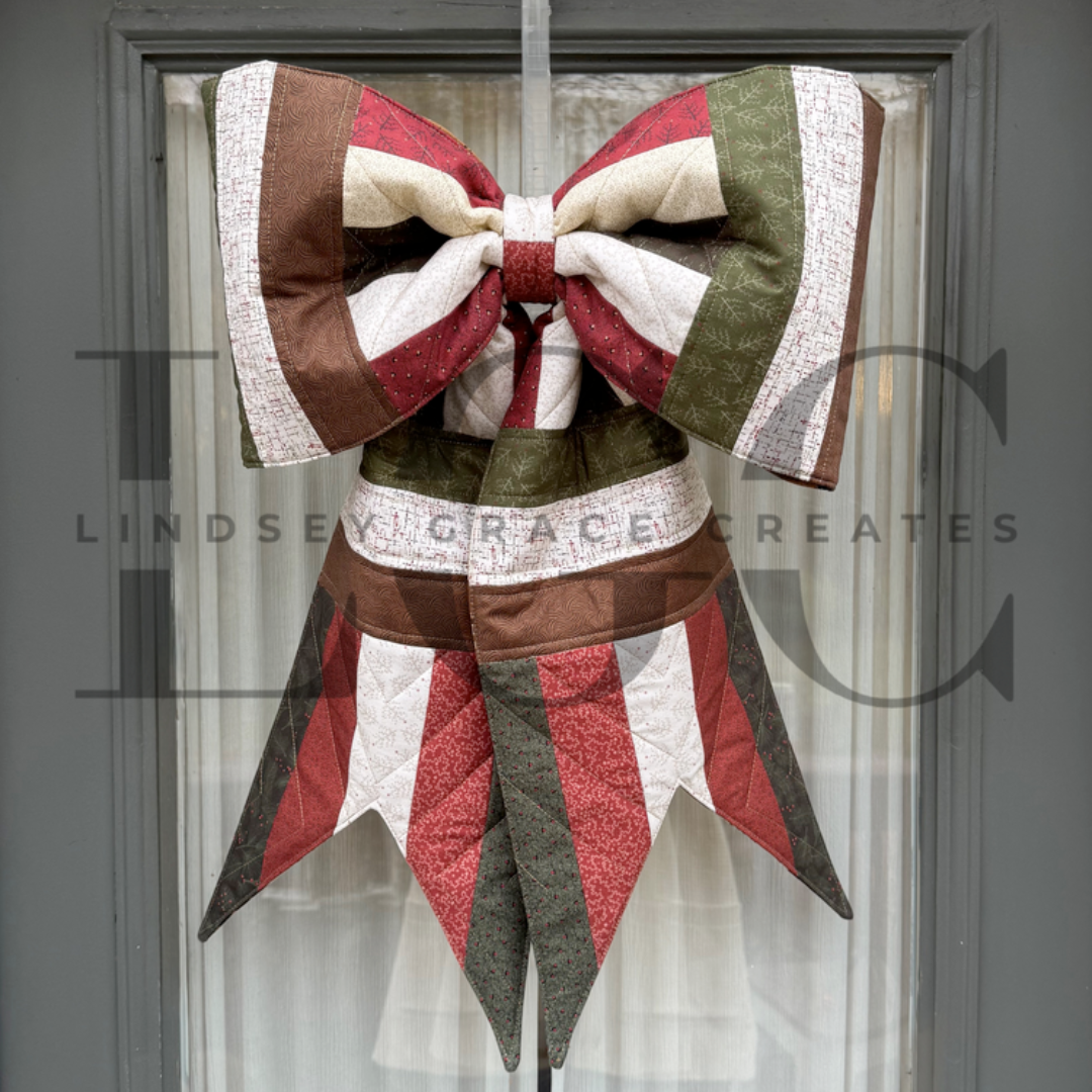 The Big Giant Quilted Jelly Roll Bow Pattern by Lindsey Grace Creates ...