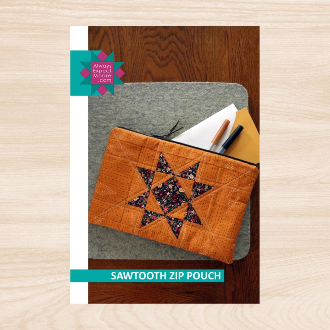 Sawtooth Zip Pouch Pattern – Fabrications Ottawa