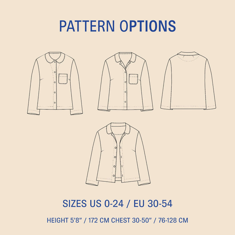 Wardrobe By Me Dukke Blouse - US 0-24 - PDF Pattern – Fabrications Ottawa