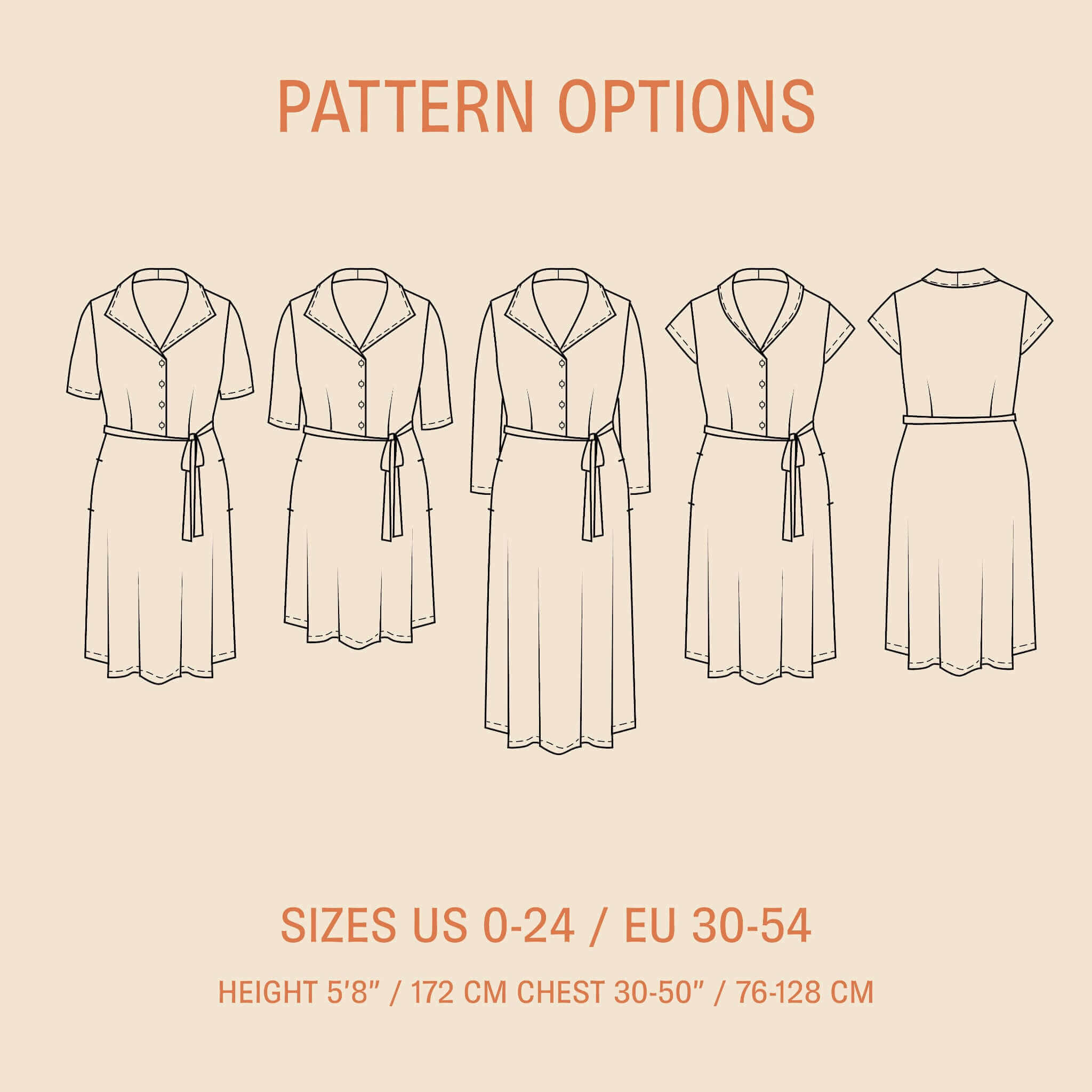 Wardrobe By Me Marianne Dress - US0-24 - PDF Pattern – Fabrications Ottawa