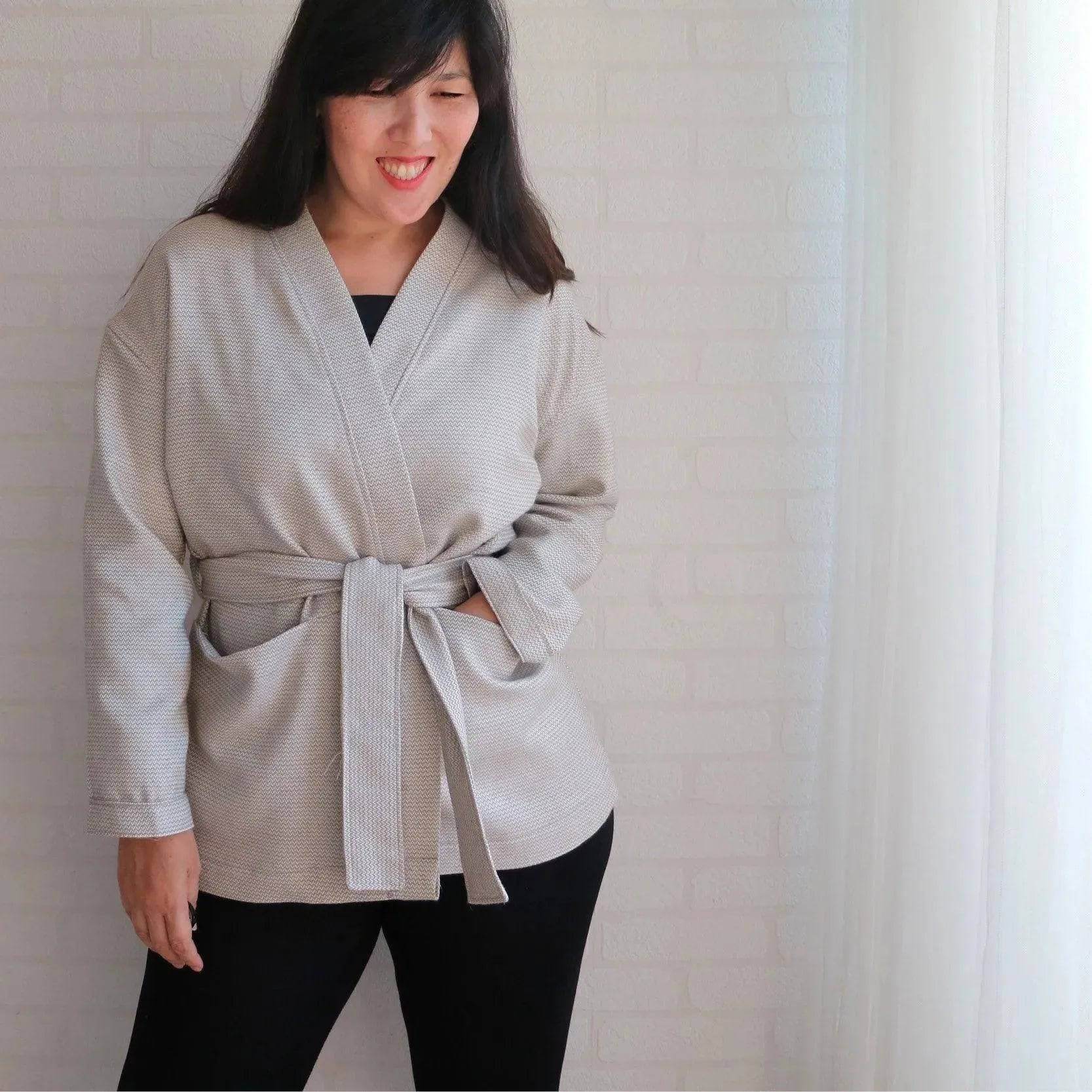 Wardrobe By Me Komi Wrap Jacket - US 0-24 - PDF Pattern – Fabrications ...