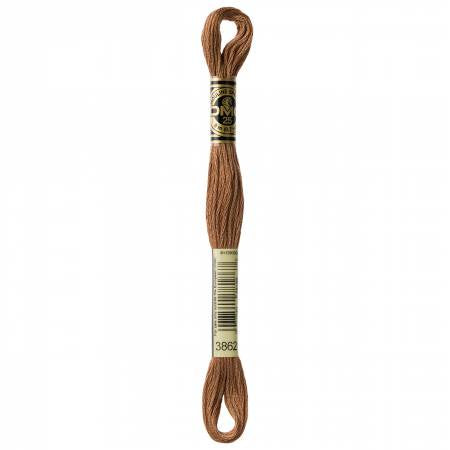 DMC Embroidery Floss 8M (3862 Dark Mocha Beige) – Fabrications Ottawa